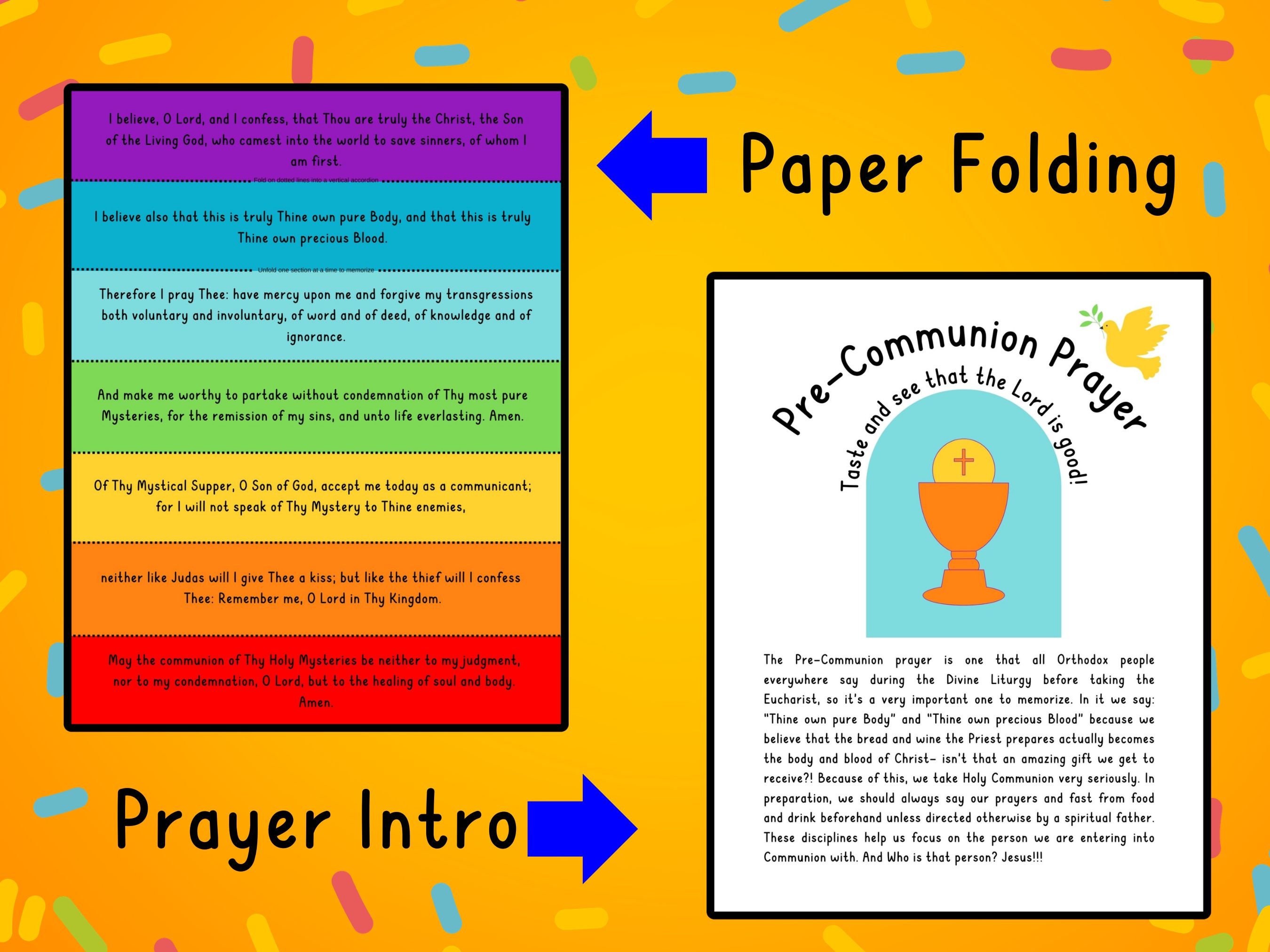 Orthodox Pre-communion Prayer Activity Pack OCA Orthodox Prayers for ...