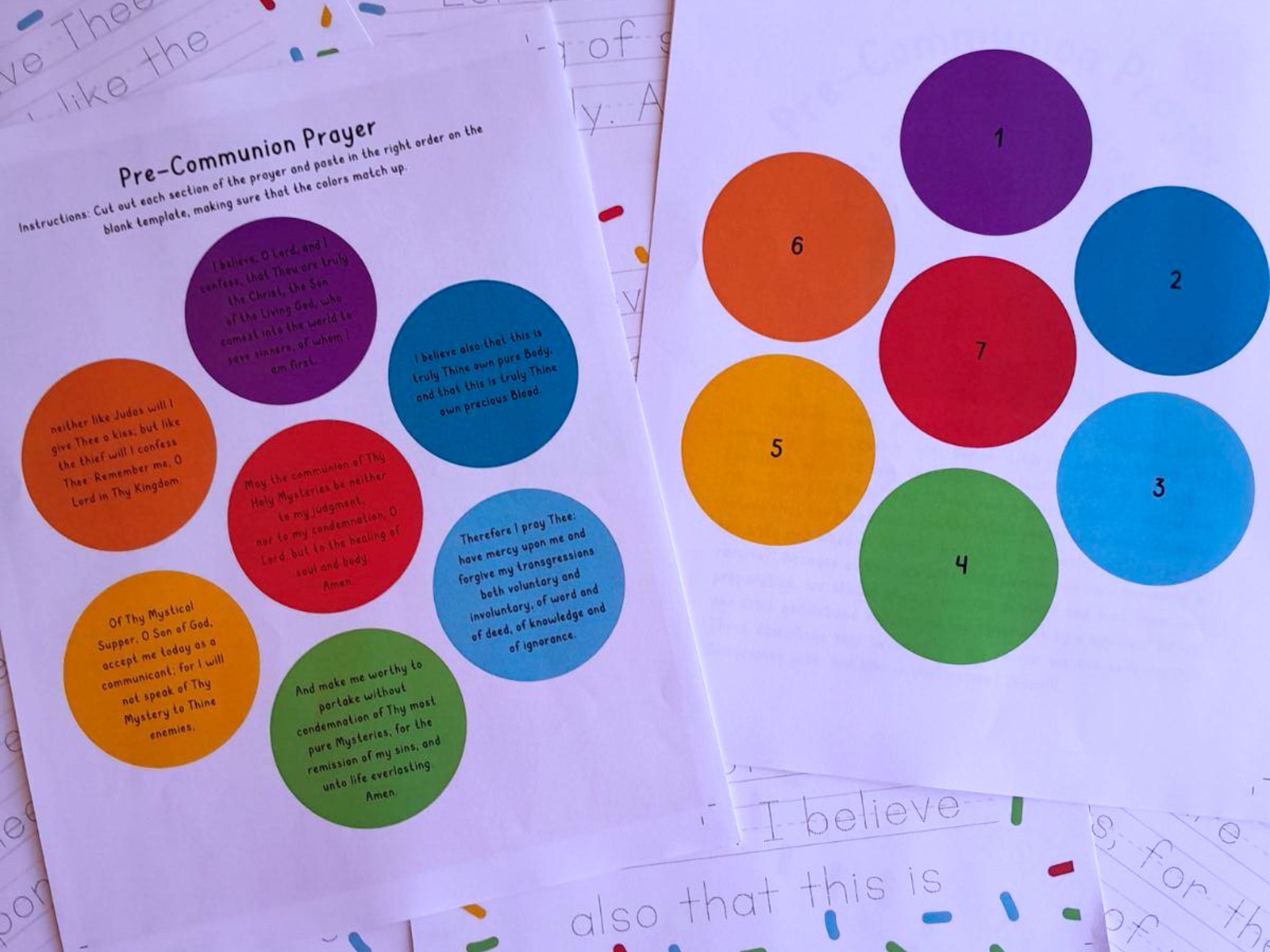 Orthodox Pre-communion Prayer Activity Pack OCA Orthodox Prayers for ...