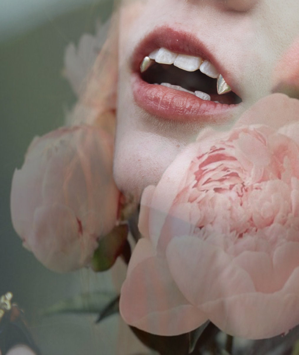 Sterling Silver and Gold Plate Silver Vampire Fangs - Etsy