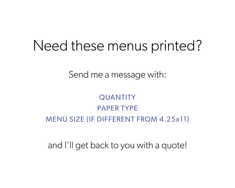 Digital Vietnamese Bilingual Menu Template – Wedding, Modern, Simple ...
