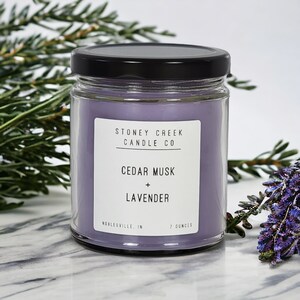 Cedar Musk & Lavender, Fragrant, Masculine, Cologne, Candles for Men ...