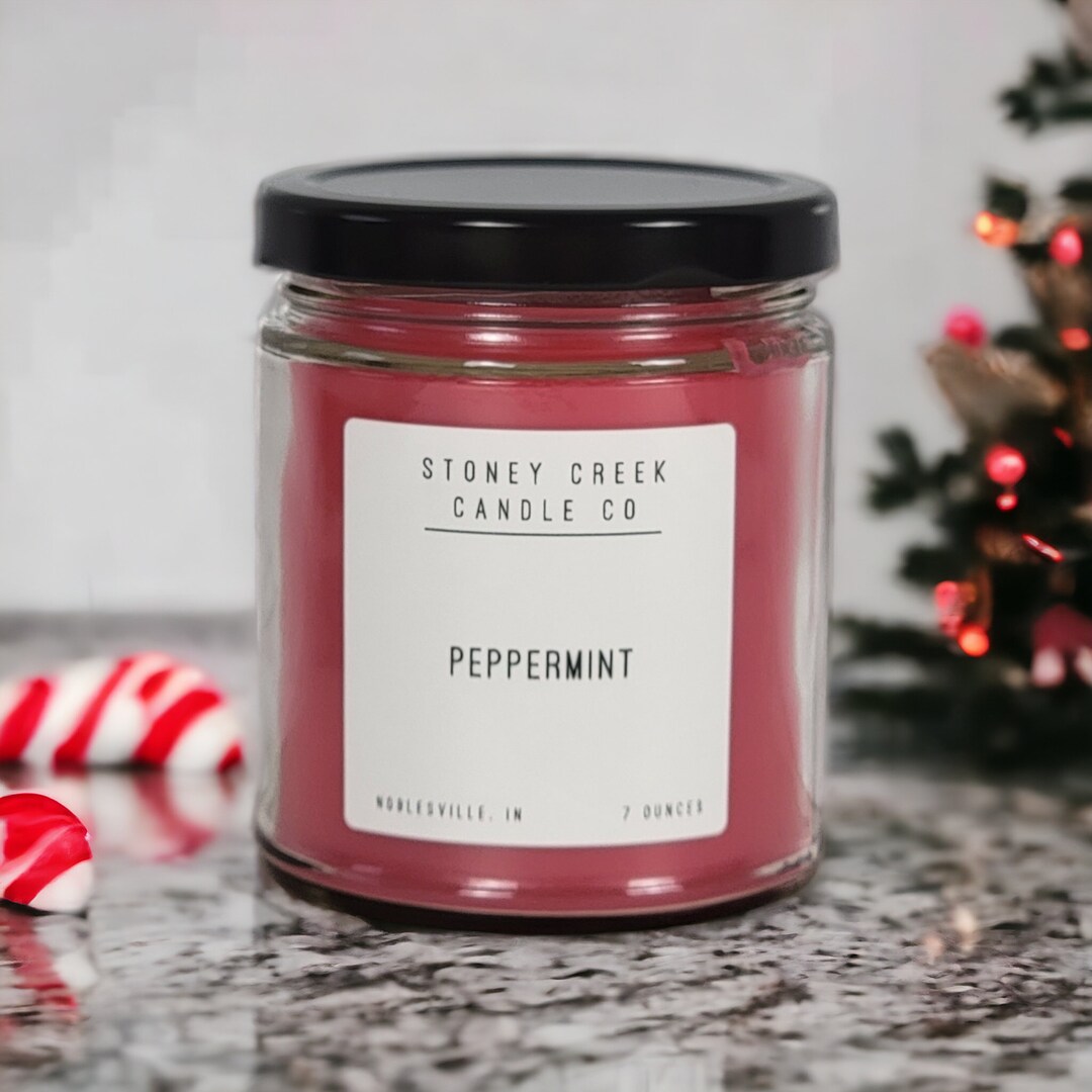 Peppermint, Candy Cane, Candle, Fragrant, Relaxing, Christmas, Winter ...