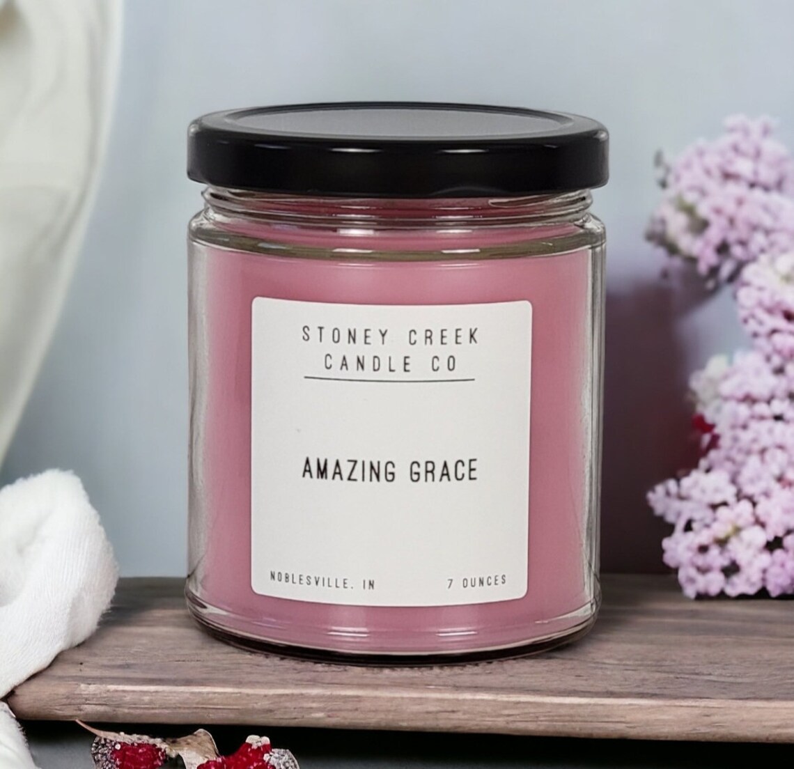 Amazing Grace Candle | Floral Musk & Sweet Cotton Scent | Clean ...