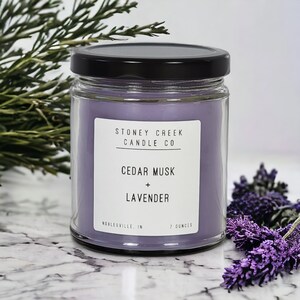 Cedar Musk & Lavender, Fragrant, Masculine, Cologne, Candles for Men ...