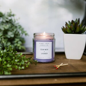 Cedar Musk & Lavender, Fragrant, Masculine, Cologne, Candles for Men ...