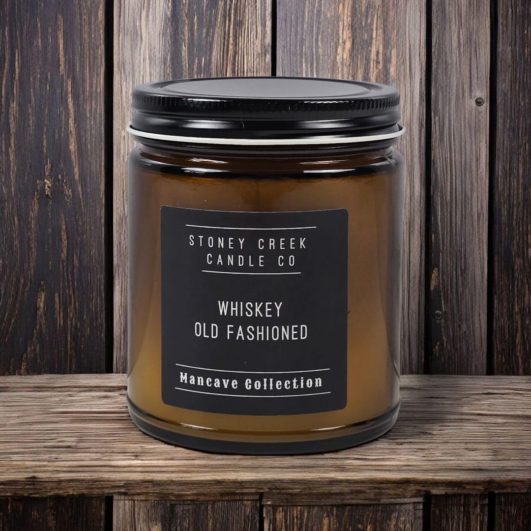 Whiskey Old Fashioned, Candle, Mancave Collection, Fragrant, Candle for ...