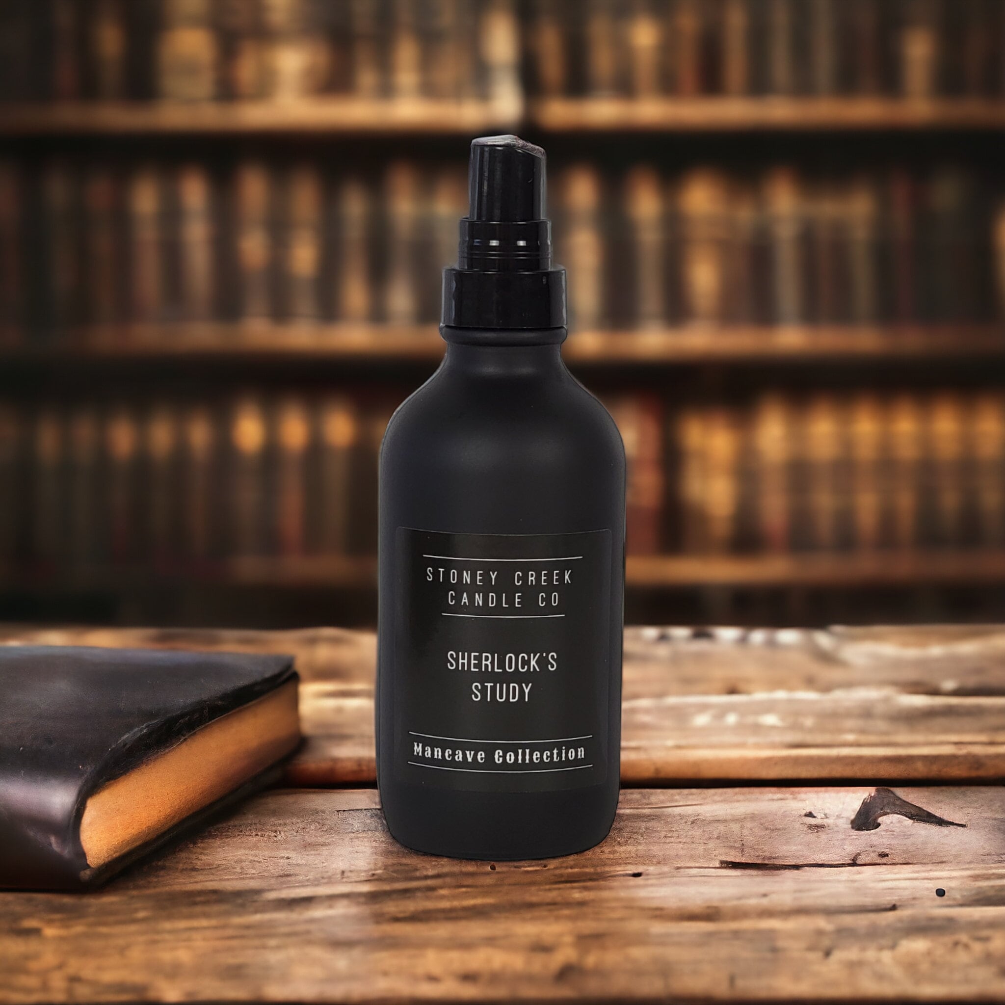 Sherlock's Study, Mancave, Masculine, Library, Worn Leather, Suede ...