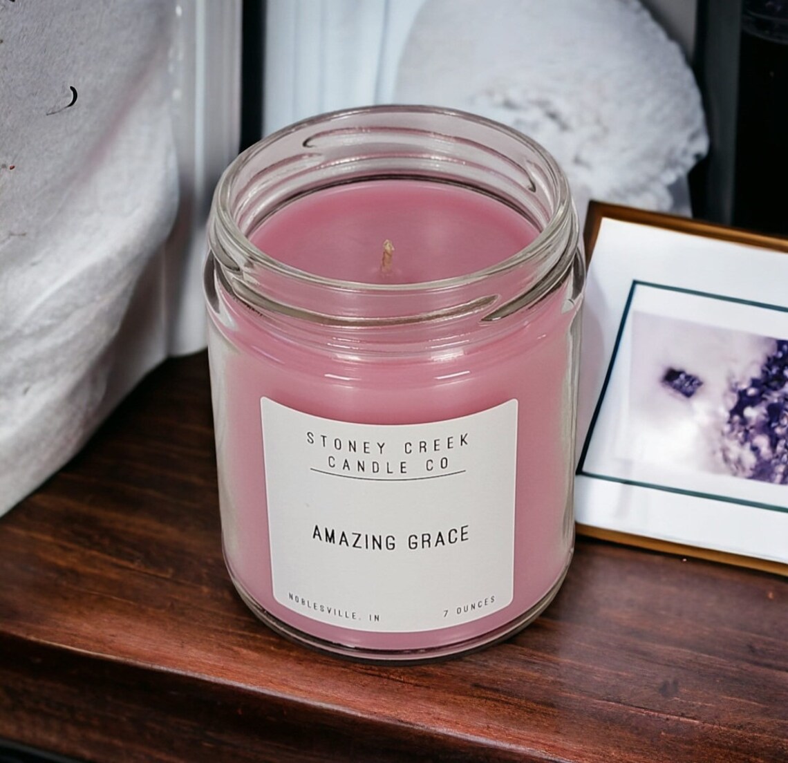 Amazing Grace Candle | Floral Musk & Sweet Cotton Scent | Clean ...