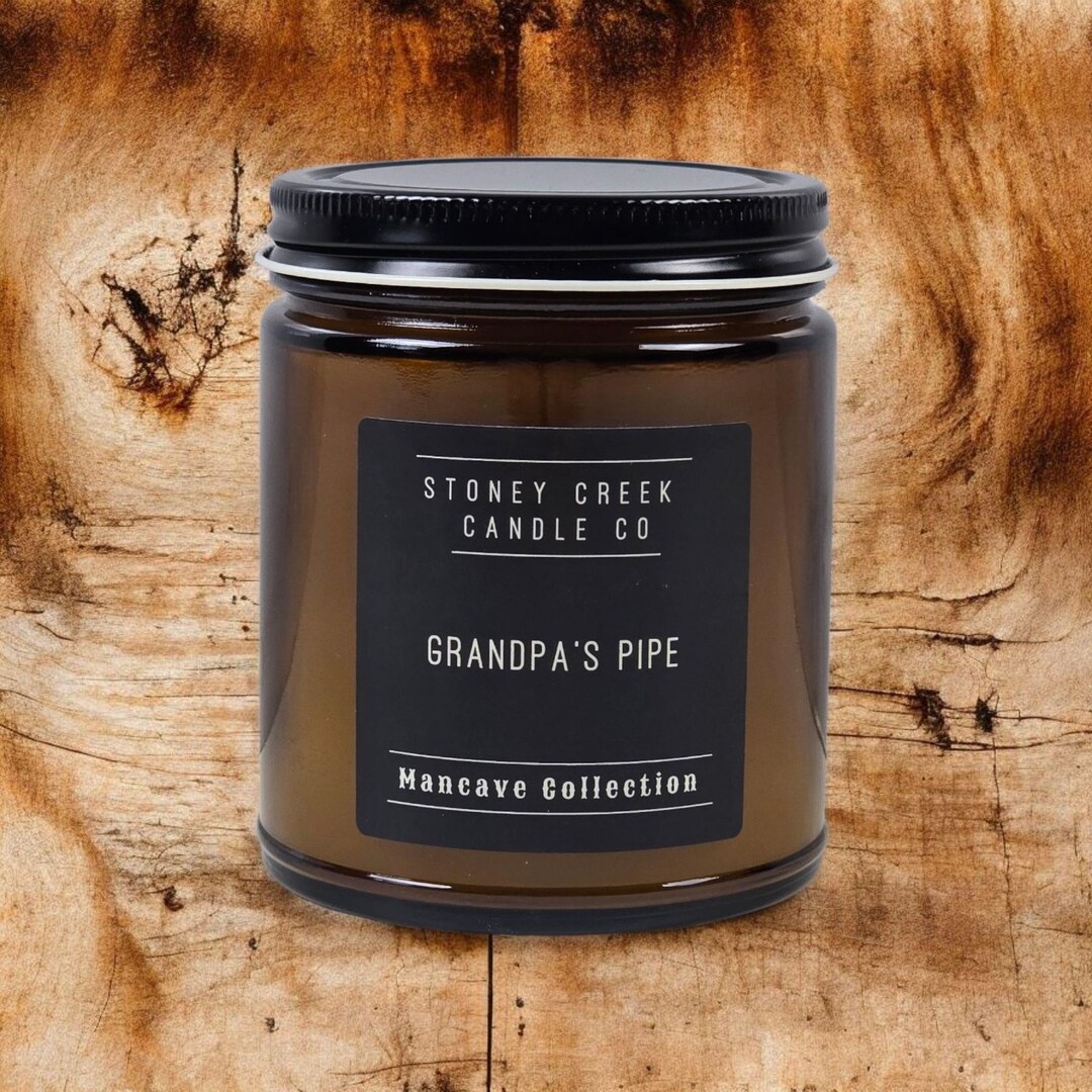 Grandpa’s Pipe Candle | Pipe Tobacco Scent | Warm Smoky Scent | Gift ...