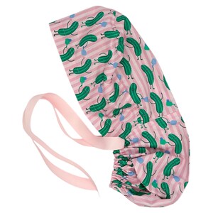 Cute Ponytail Scrub Cap, Personalized Surgical Hat, Ribbon Tie Medical ...