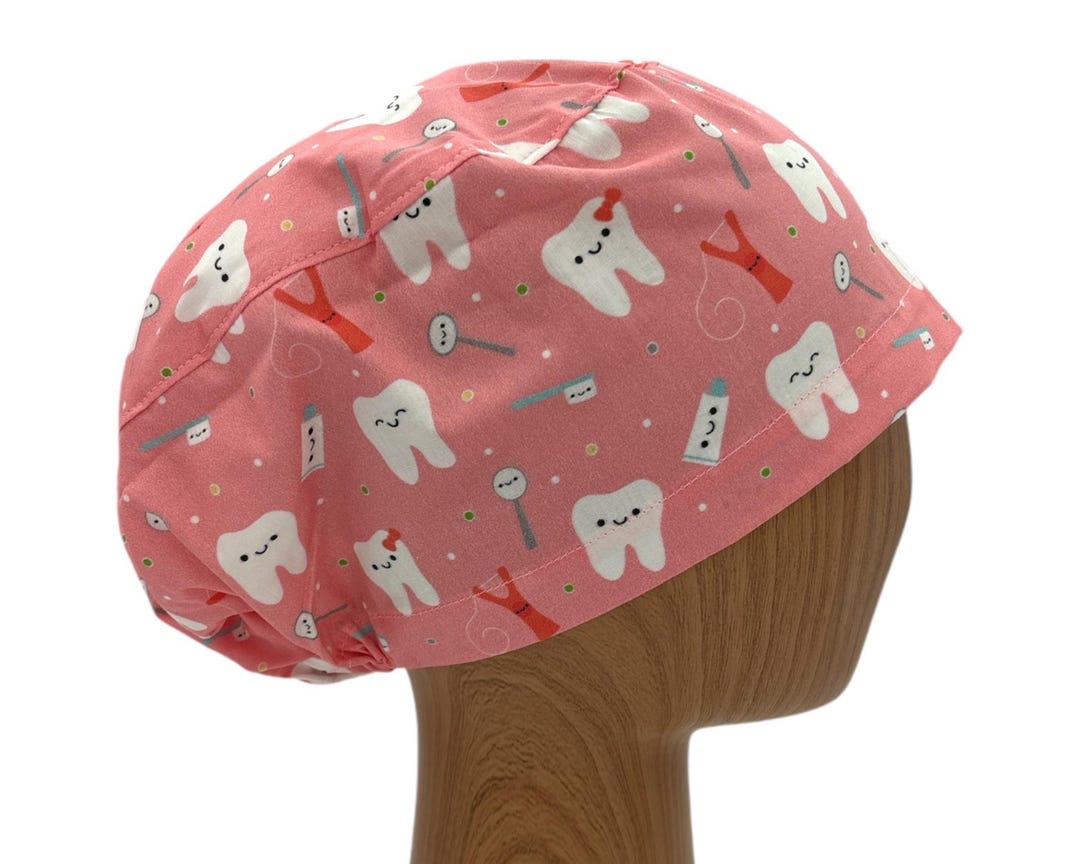 Dentist Euro Scrub Cap for Women Personalized, Dental Hygienist Scrub ...