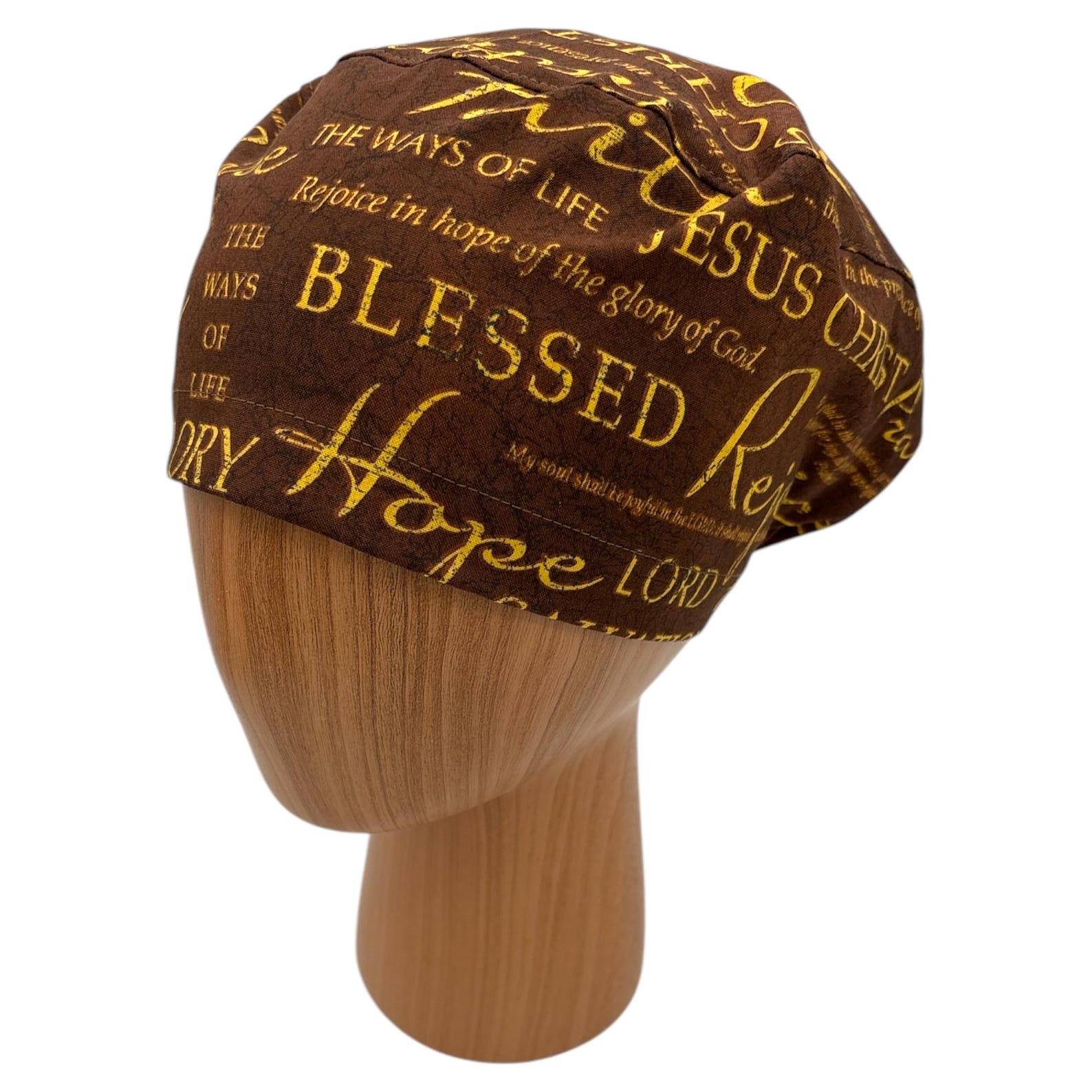 Christian Euro Scrub Cap | Bible Verse Surgical Hat | Adjustable Fit ...