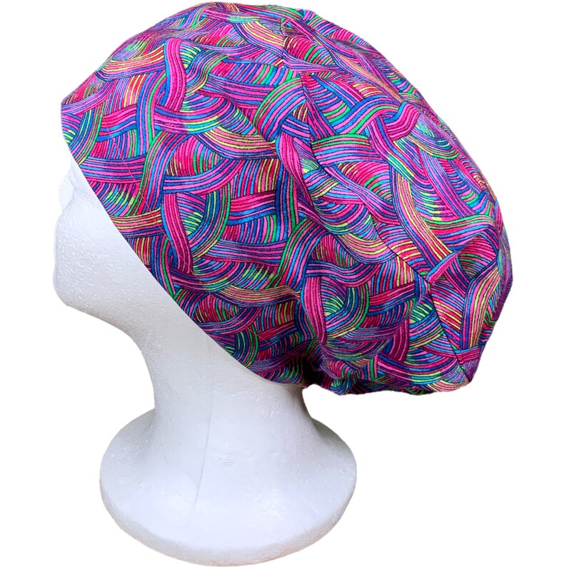 Purple Retro Euro Scrub Cap Surgical Cap for Women With - Etsy