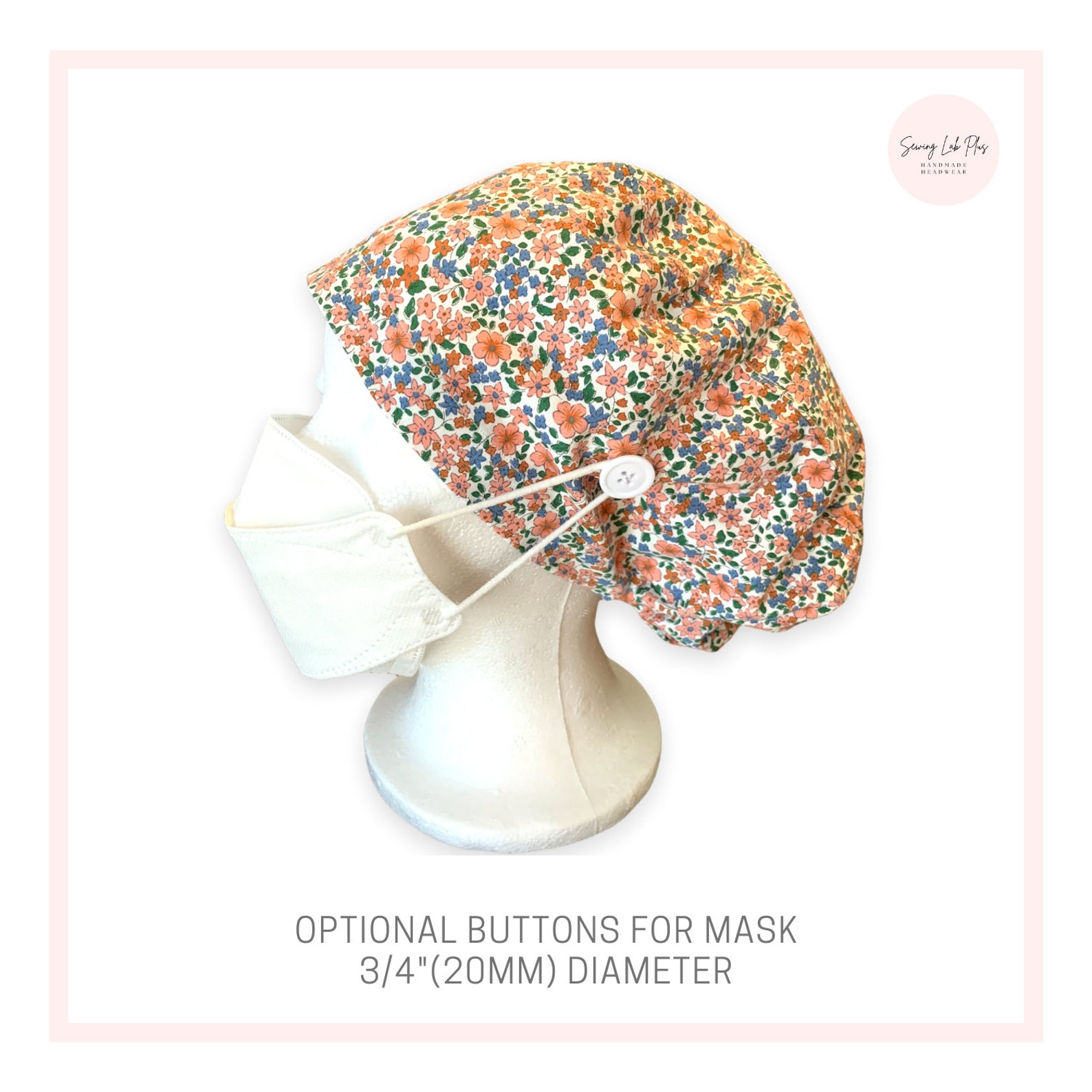 Purple Retro Euro Scrub Cap Surgical Cap for Women With - Etsy