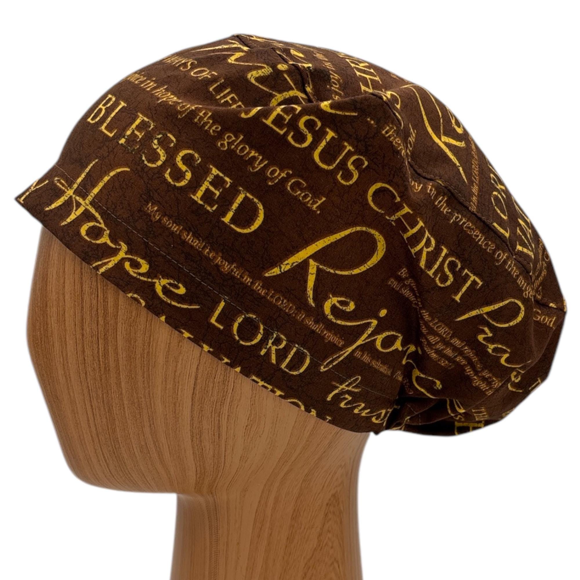 Christian Euro Scrub Cap | Bible Verse Surgical Hat | Adjustable Fit ...