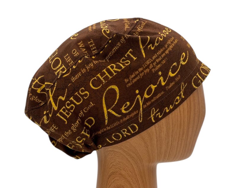 Christian Euro Scrub Cap | Bible Verse Surgical Hat | Adjustable Fit ...