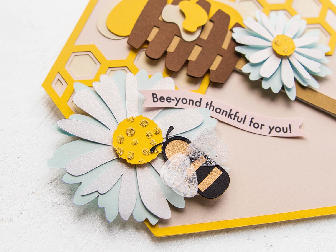 Honeycomb Card SVG Design - Etsy