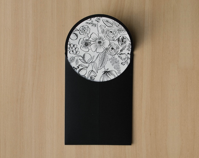 Envelope SVG Template for Cricut - "flourish" Design - Etsy Canada