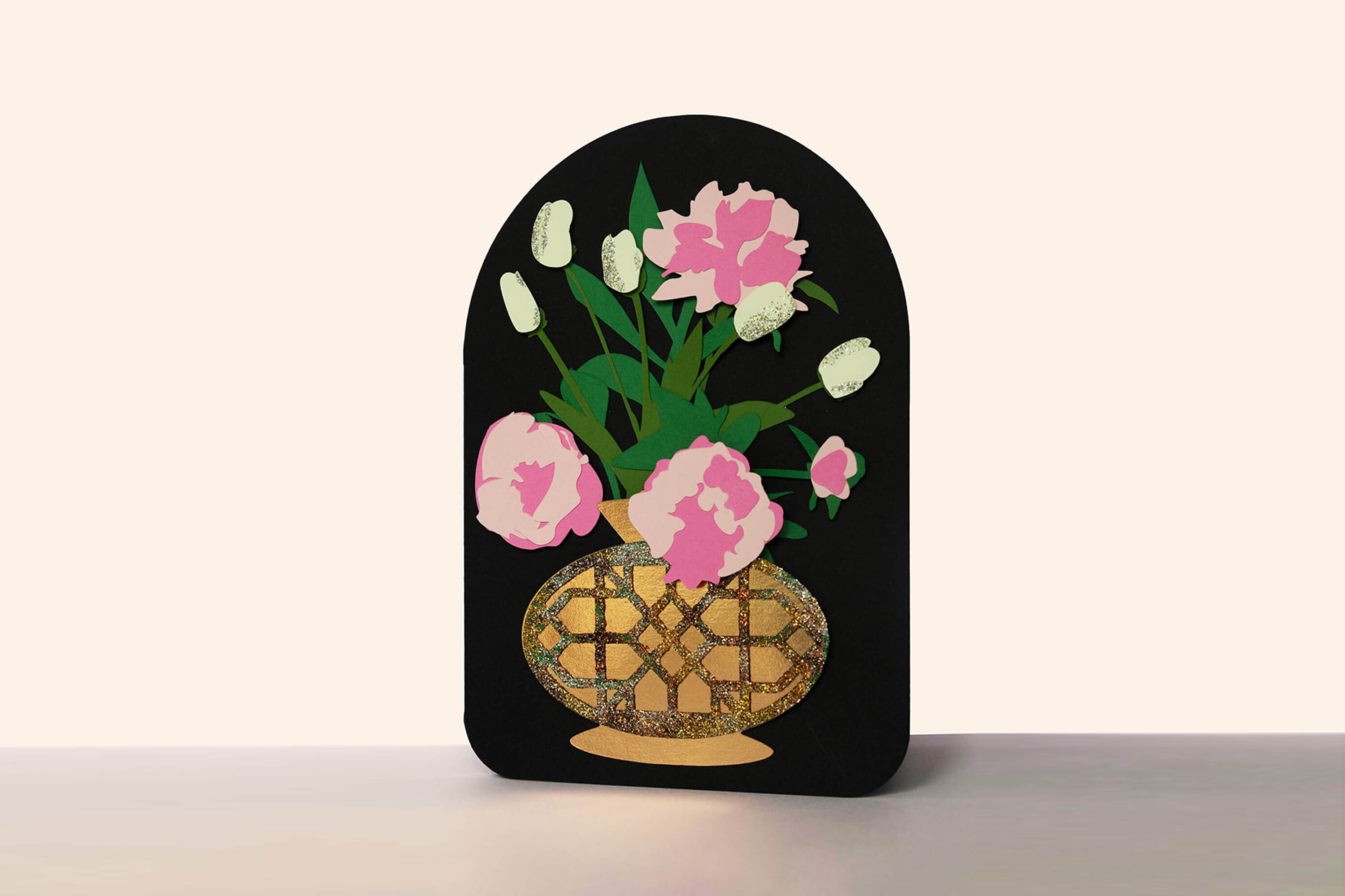 Tulips and Peonies Card SVG Design - Etsy