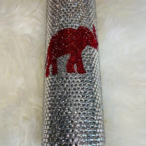Delta Sigma Theta Bling Tumbler W/ Elephant on the Back. Ready - Etsy