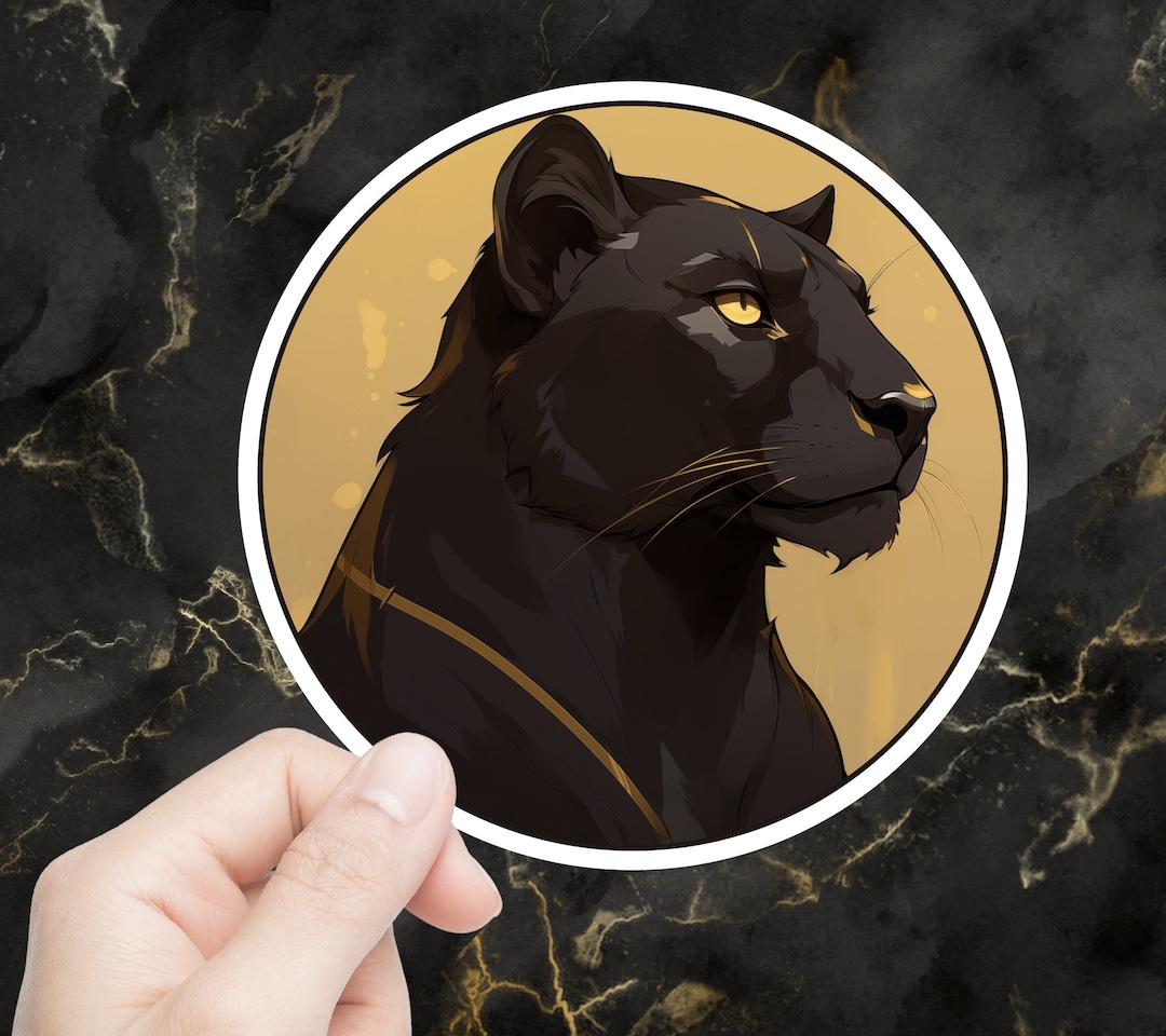 Golden Warrior Puma Sticker, Puma Sticker, iPad Stickers, Laptop ...