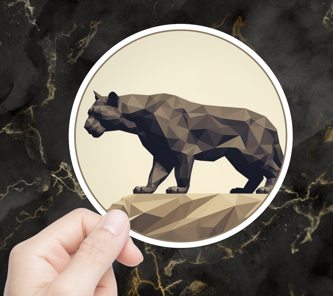 Minimalist Mountain Lion Sticker Puma Sticker iPad Stickers - Etsy