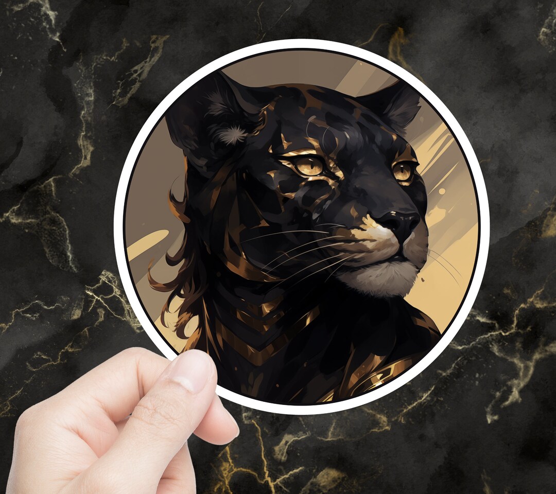 Golden Warrior Puma Sticker, Puma Sticker, iPad Stickers, Laptop ...