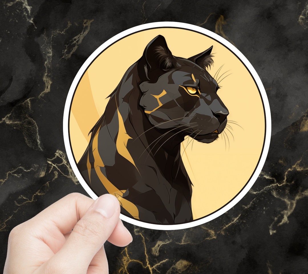 Golden Warrior Puma Sticker, Puma Sticker, iPad Stickers, Laptop ...