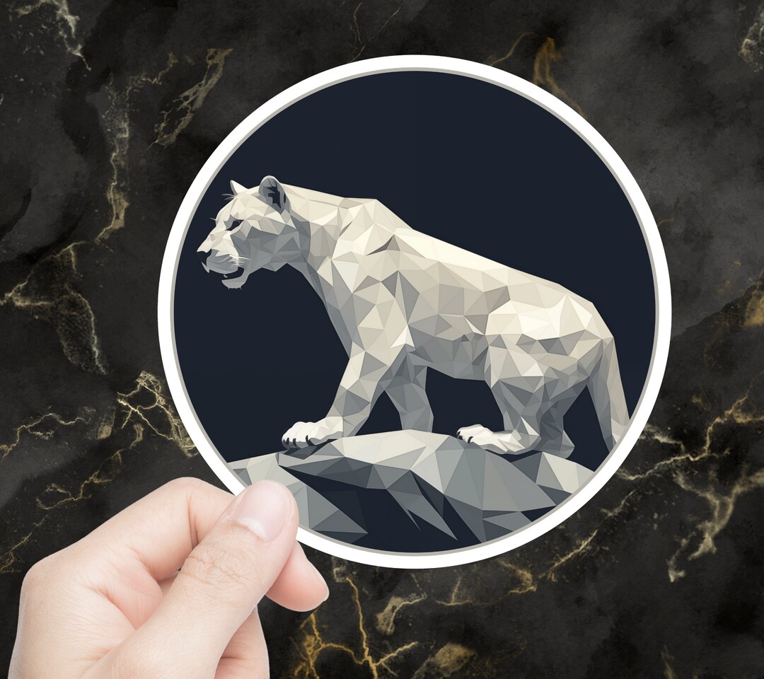 Minimalist Mountain Lion Sticker Puma Sticker iPad Stickers - Etsy