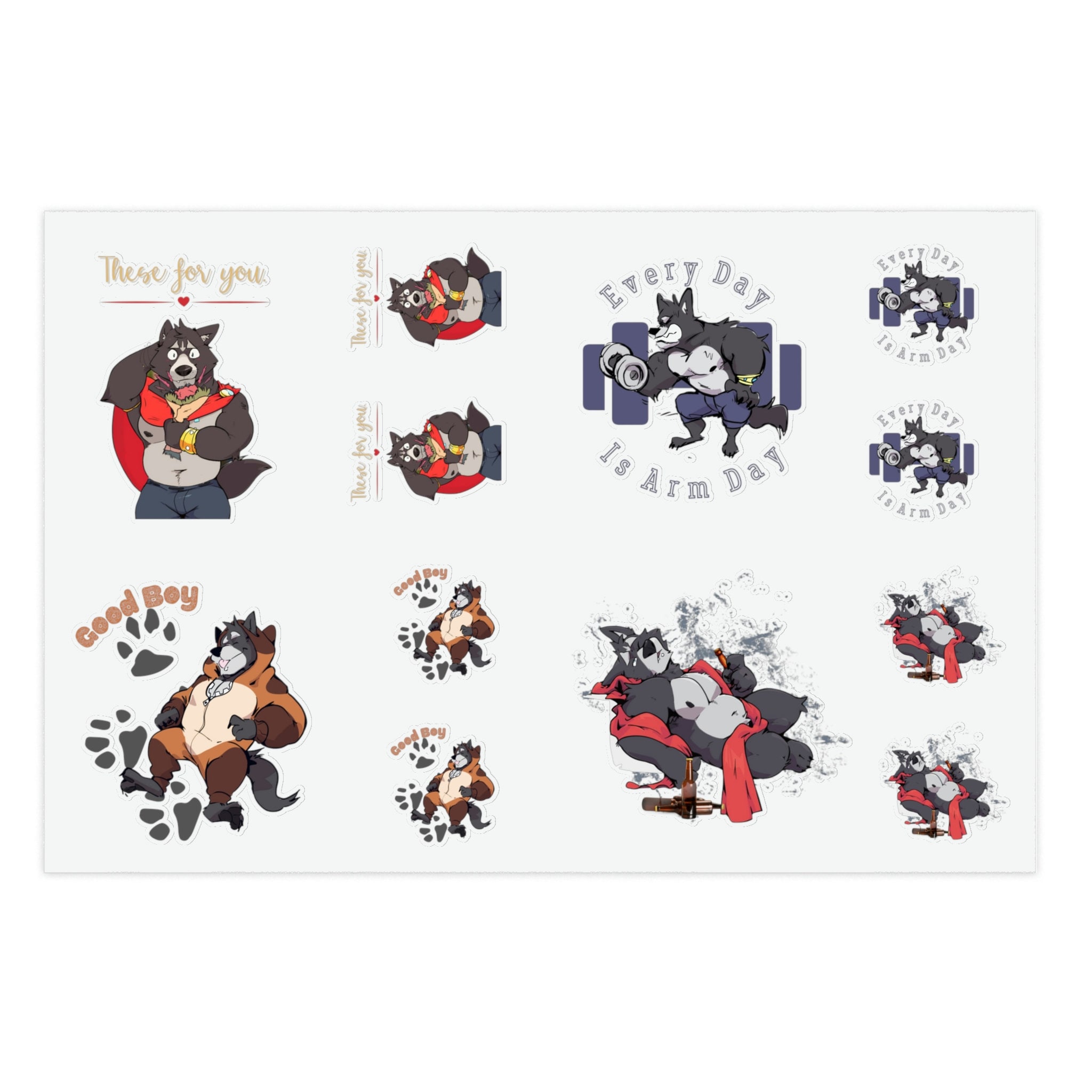 Adastra Amicus Sticker Pack: Handsome Space Wolf Stickers - Etsy