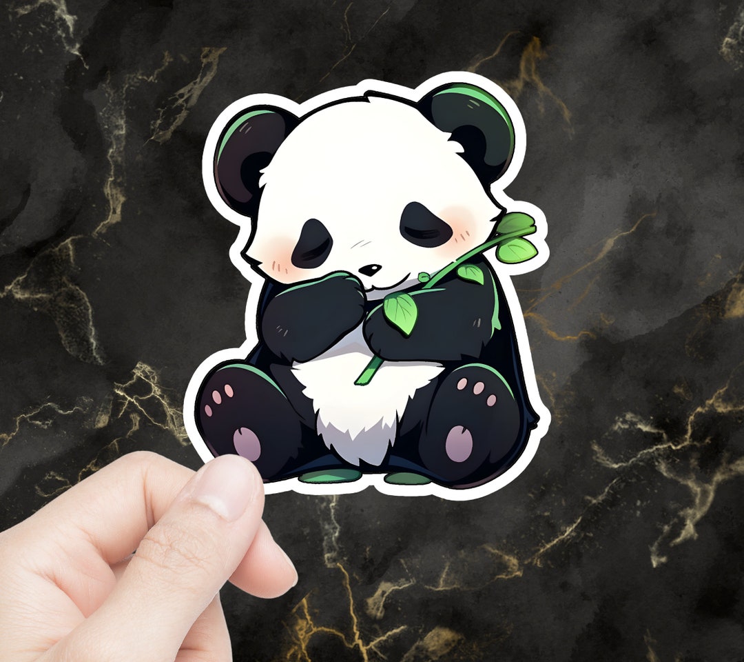 Giant Panda Sticker: Bamboo Whisperer, Laptop Decal - Etsy