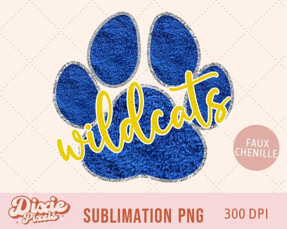 Wildcats Paw Football Logo