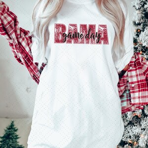 Distressed BAMA Game Day PNG: Alabama Football Sublimation (digital ...