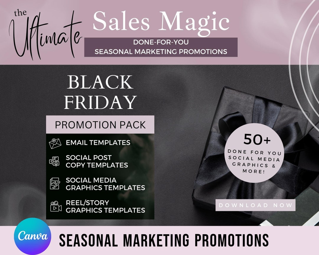 Black Friday Email Templates, Social Media Marketing Template Bundle ...