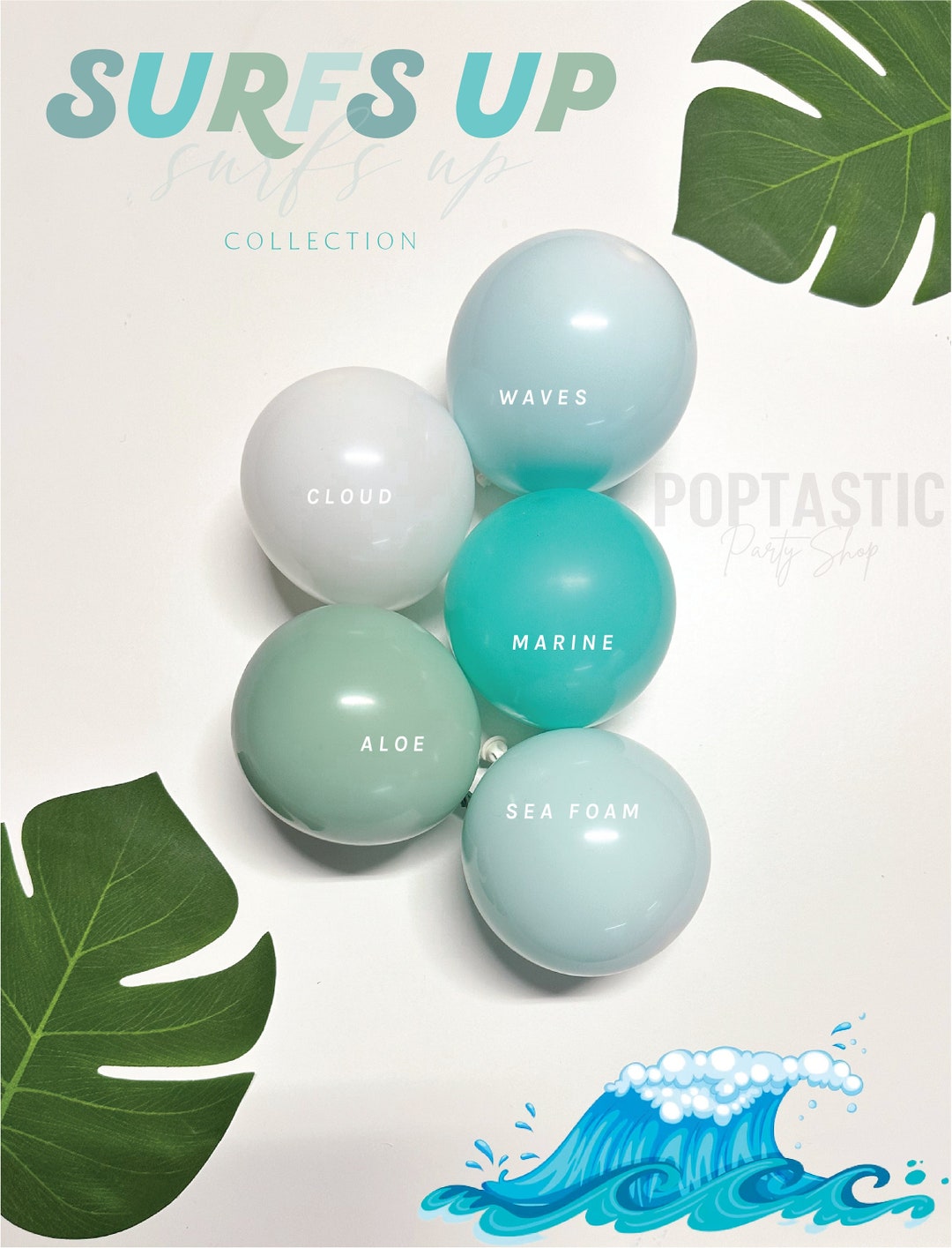 DIY Surf's up Balloon Garland Arch Kit / Beach Balloons, Surfer ...