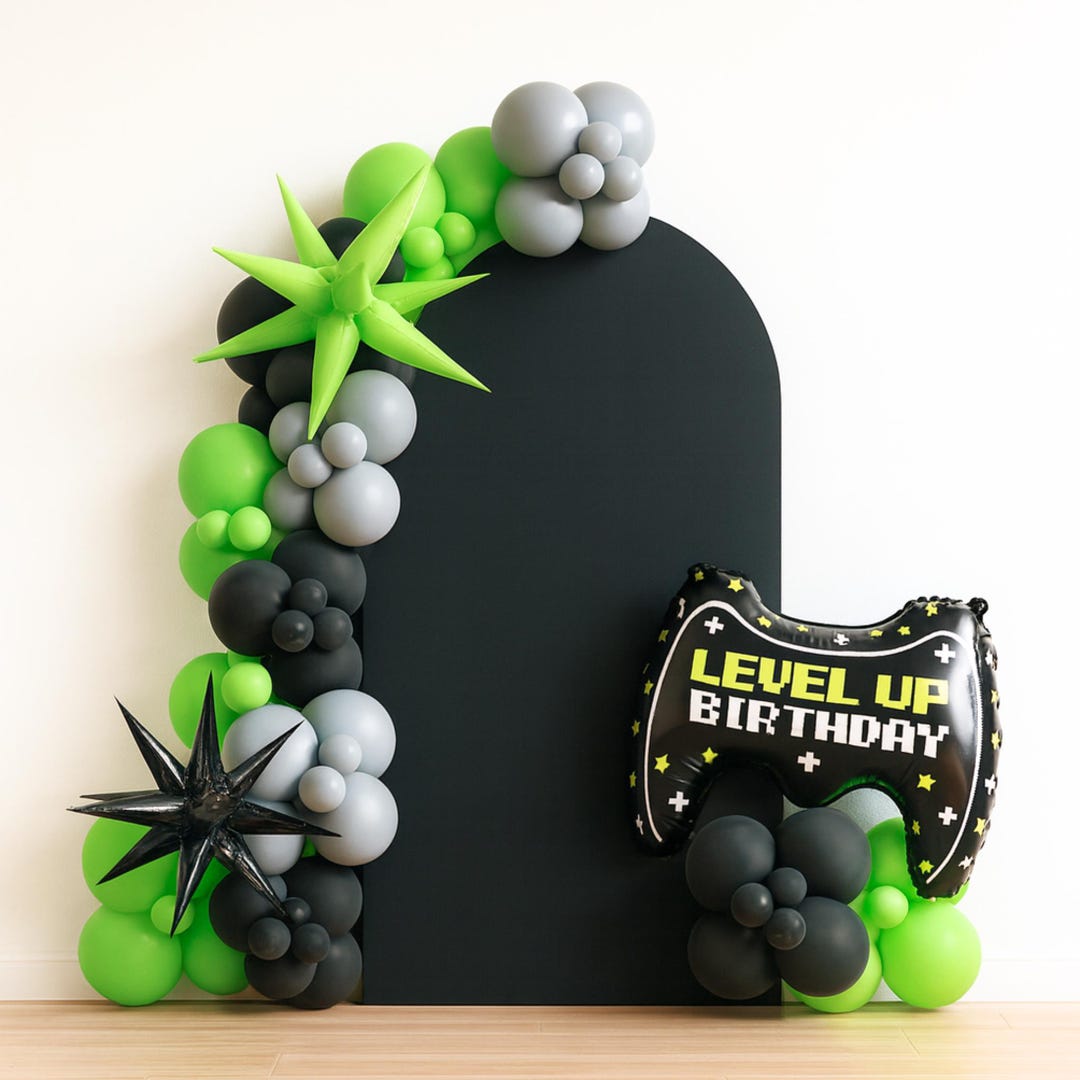 Level up Birthday DIY Kit Party Balloon Garland Arch Gamer Decor ...