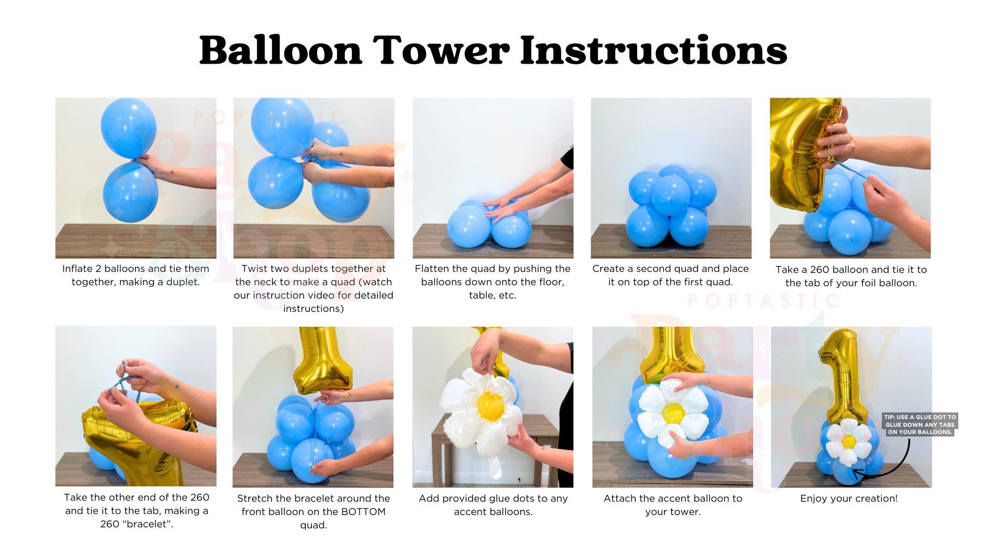 Dog Balloon Kit Tower Licensed Anagram Daisy Party Decor Bingo Pastel ...