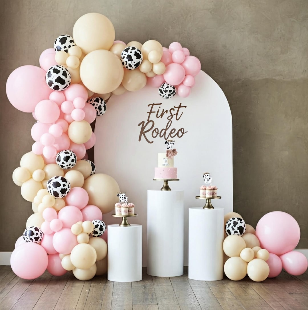 My First Rodeo Balloon Arch Girly DIY Garland Kit Birthday Wild West ...