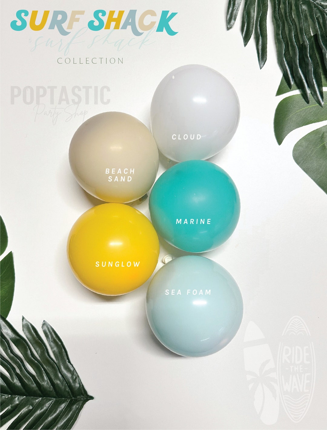 DIY Surf Shack Balloon Garland Arch Kit / Beach Balloons, Surfs up ...