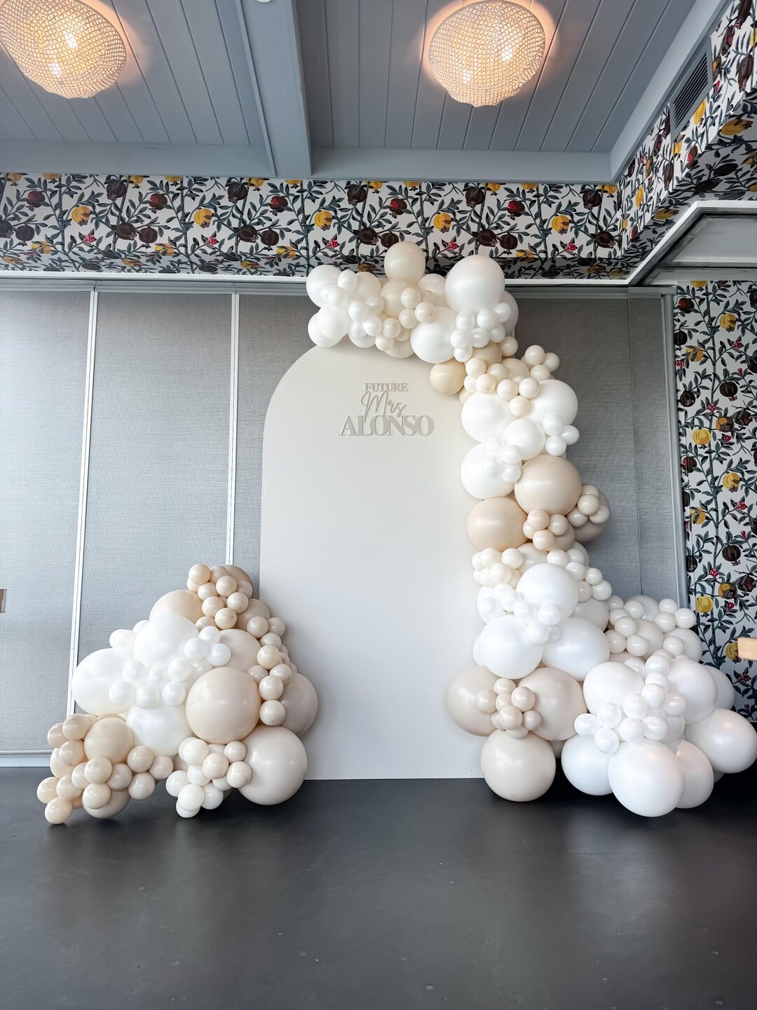 DIY White Bridal Balloon Garland Arch Kit / Birthday, Baby Shower ...