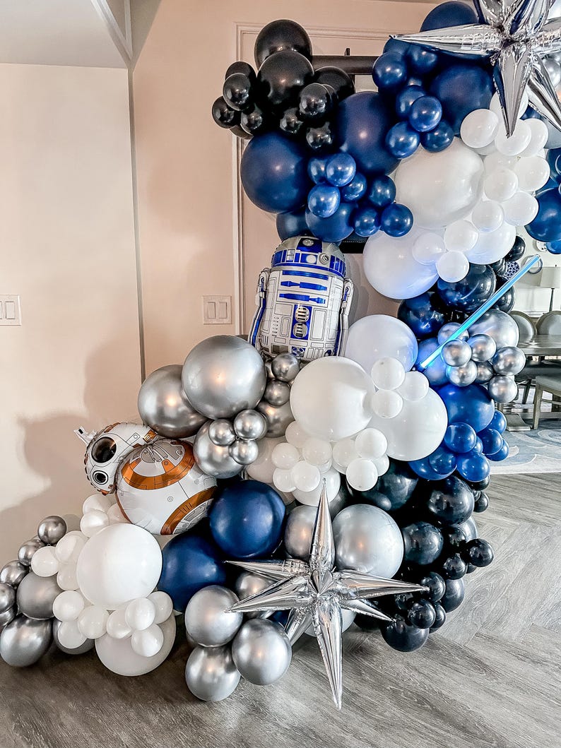 Star Wars Balloon Garland Arch Kit DIY Licensed Anagram Kids Birthday ...