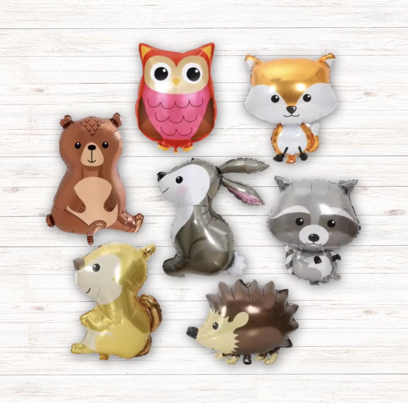 Woodland Animal Balloon Set – Forest Baby Shower or Birthday Decor, Fox ...