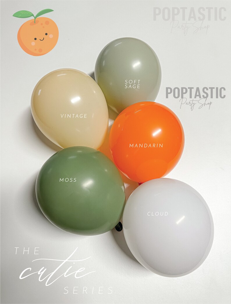 DIY Cutie Orange Balloon Garland Arch Kit / Mandarin Orange, Cutie on ...