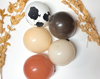 Boho Balloons Mocha Brown White Sand Cocoa Balloons Boho Party Boho ...