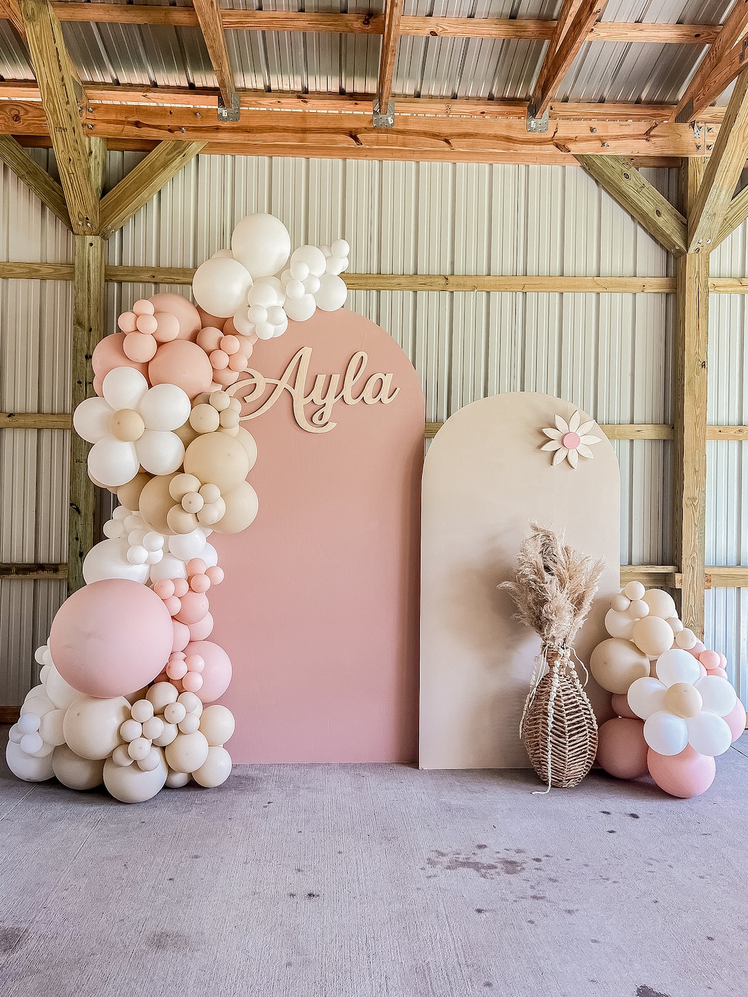 Pink and Neutral Balloon Arch Garland Kit DIY Dusty Pinks White Sand ...