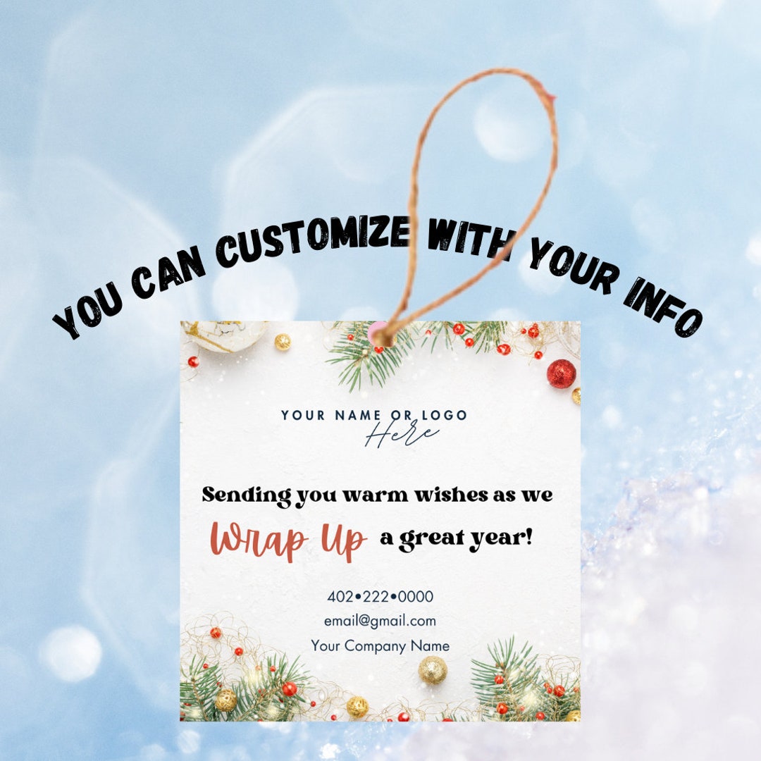 Customizable Wrapping Tag Design Easy Download Template Print-at-home ...