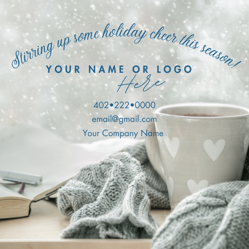 Customizable Hot Chocolate Tag Design Easy Download Template Print-at ...