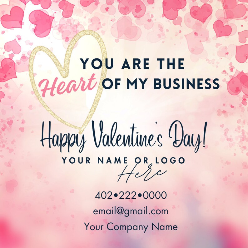 Customizable Valentines Tag Design Easy Download Template Print-at-home ...