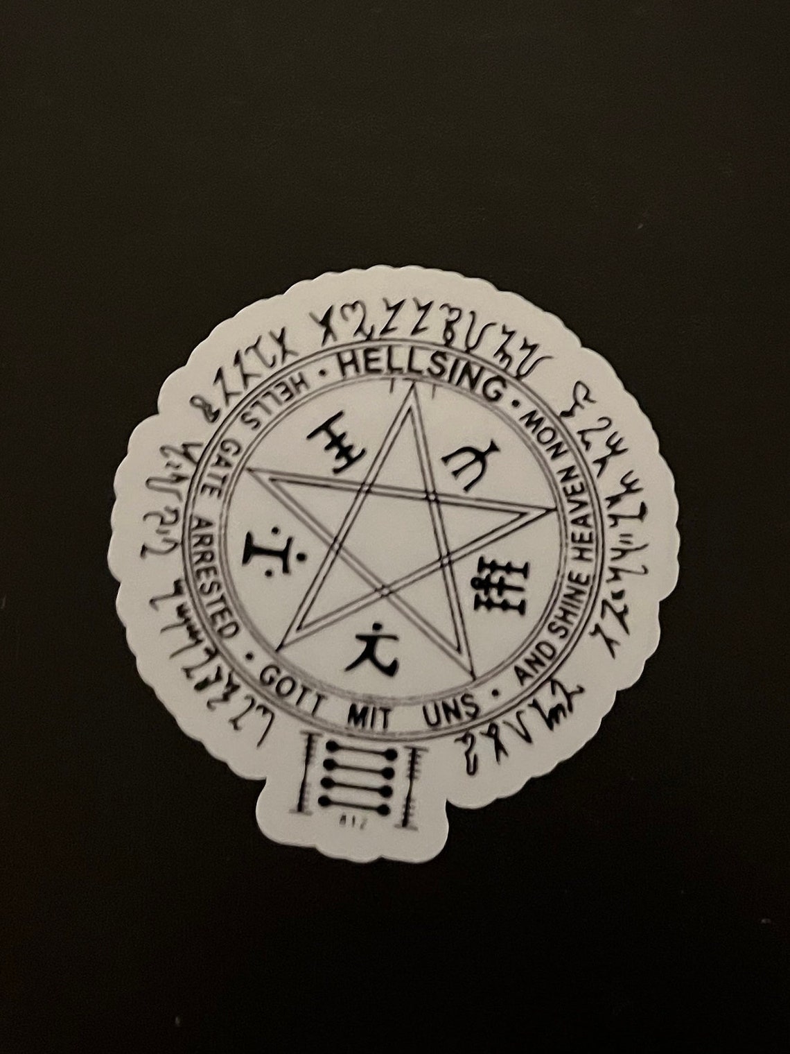 Alucard Hellsing Symbol Sticker - Etsy