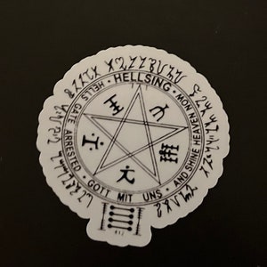 Alucard Hellsing Symbol Sticker - Etsy